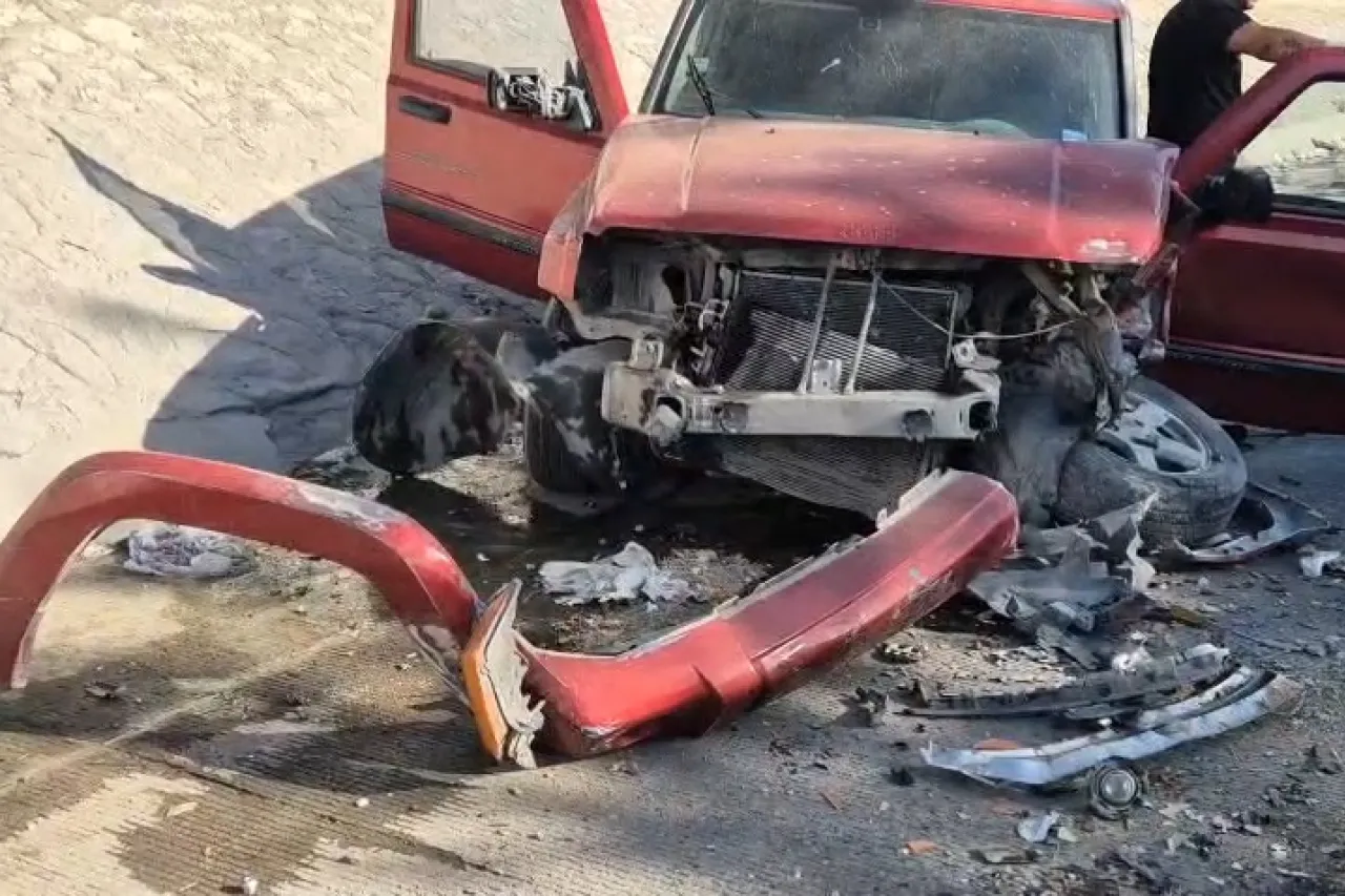 Choque frontal en el viaducto Mártires del 68 deja un lesionado