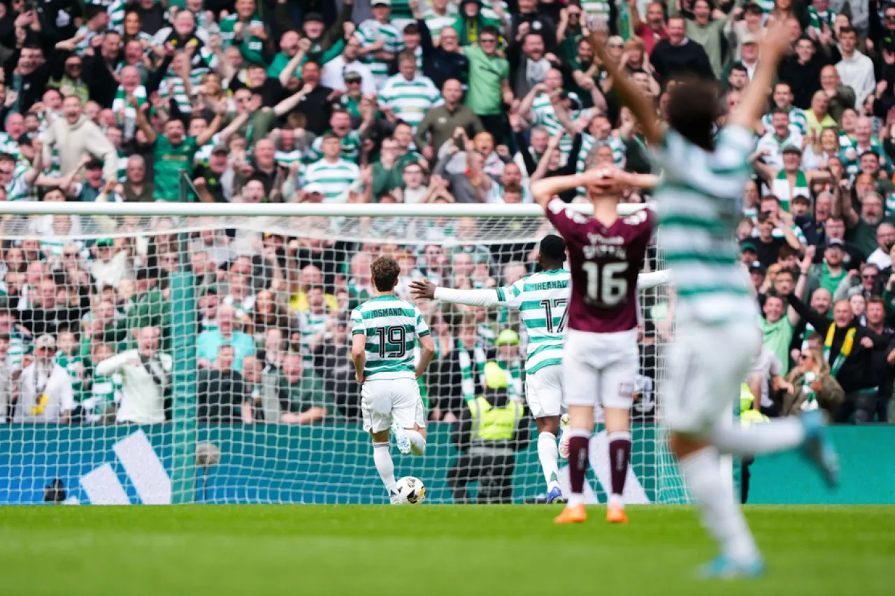 Celtic gana su quinto título consecutivo tras vencer a Hearts